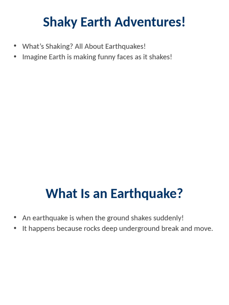 Understanding Earthquakes for Kids | PDF