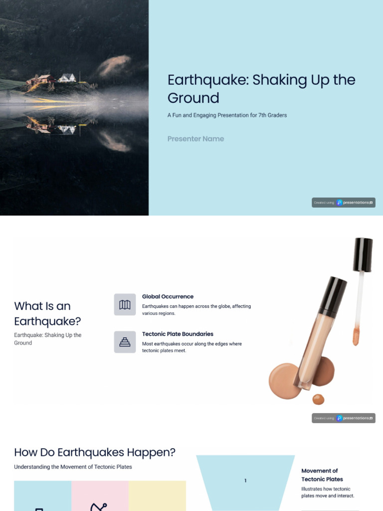Earthquake Presentation For 7th Grade | PDF