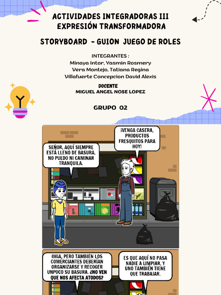 Storyboard y Guion de Juego de Roles | PDF