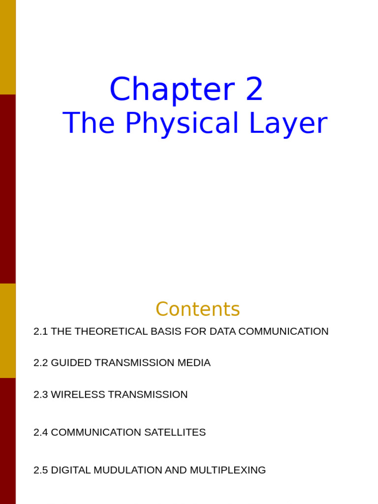 Network Chapter2 (Final Version) | PDF | Radio Spectrum | Optical Fiber Network Chapter2 (Final Version) | PDF | Radio Spectrum | Optical Fiber