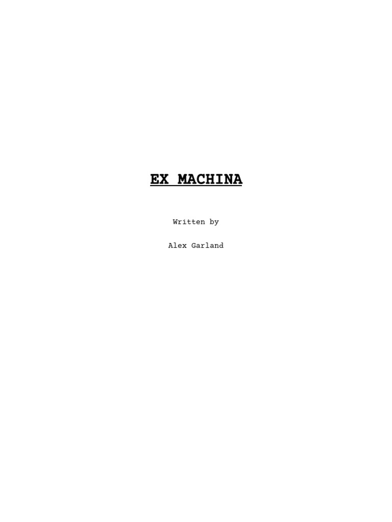 Ex Machina | PDF | Helicopter | Artificial Intelligence