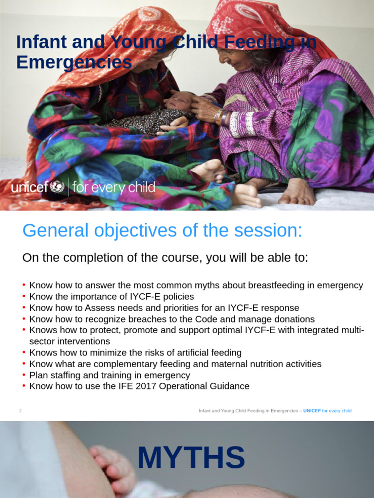 Infant And Young Child Feeding In Emergencies Vf Pdf