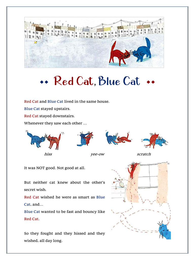 Red Cat, Blue Cat by Jenni Desmond | PDF