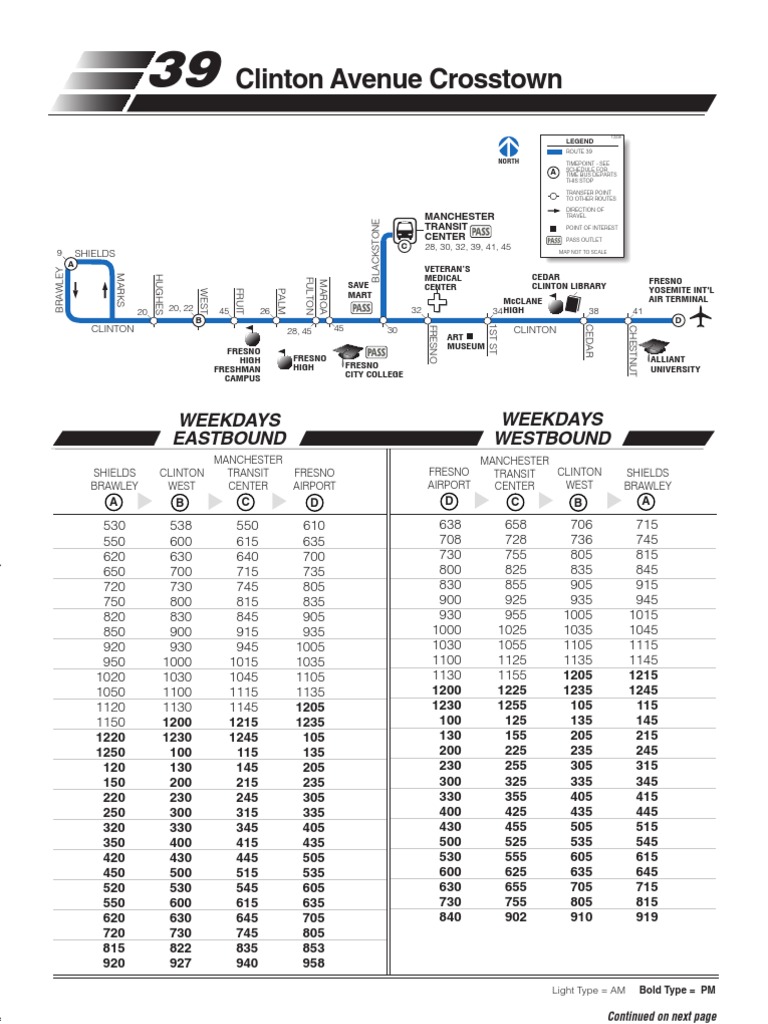 Fresno Bus Schedule & Routes | PDF | Bus Transport | Routes