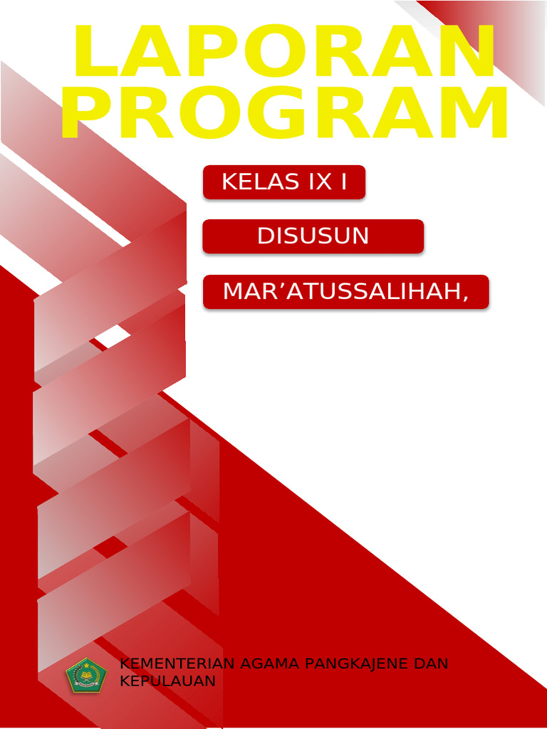 Program Kerja Wali Kelas IX I 2024-2025 | PDF