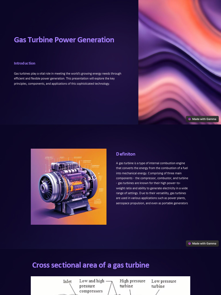 Gas Turbine Power Generation Overview | PDF | Gas Turbine | Natural Gas