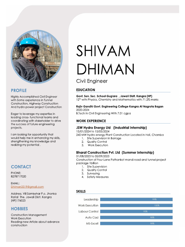 Shivam Dhiman Resume | PDF