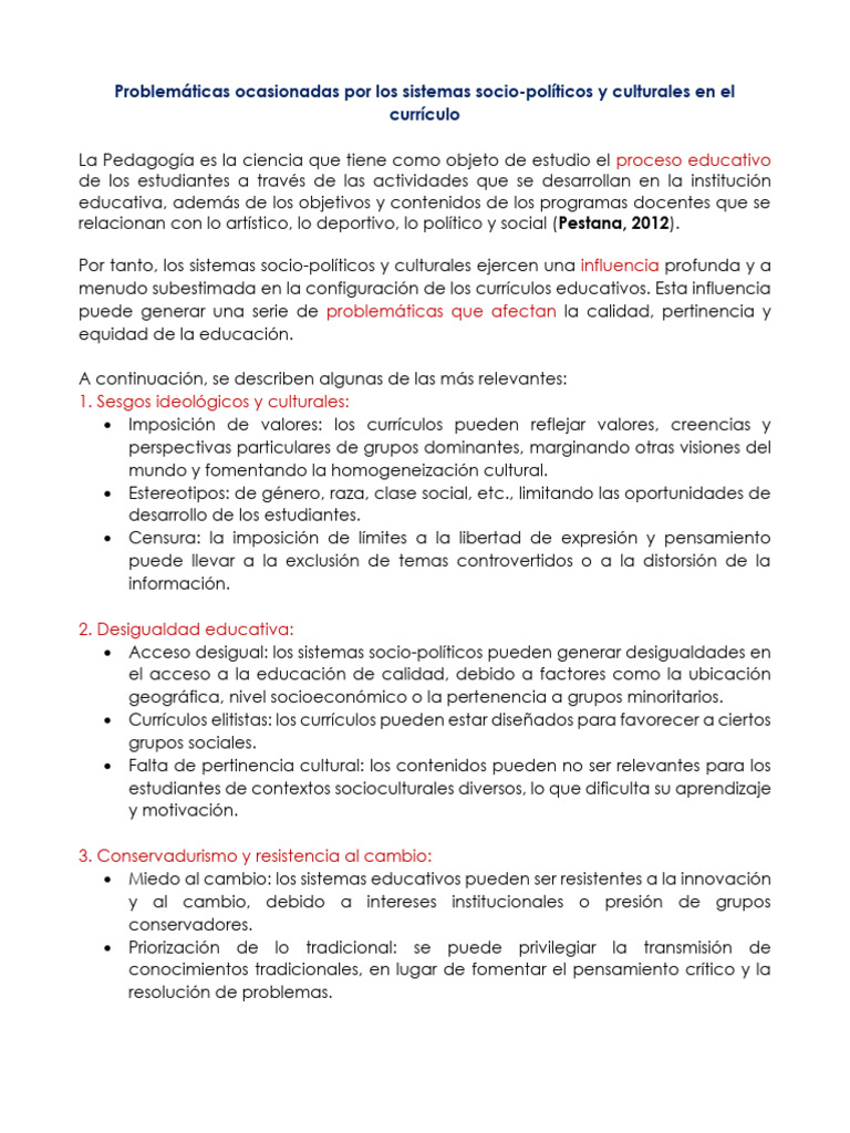 Tema 6.2 - 120404 | PDF | Plan de estudios | Desigualdad social