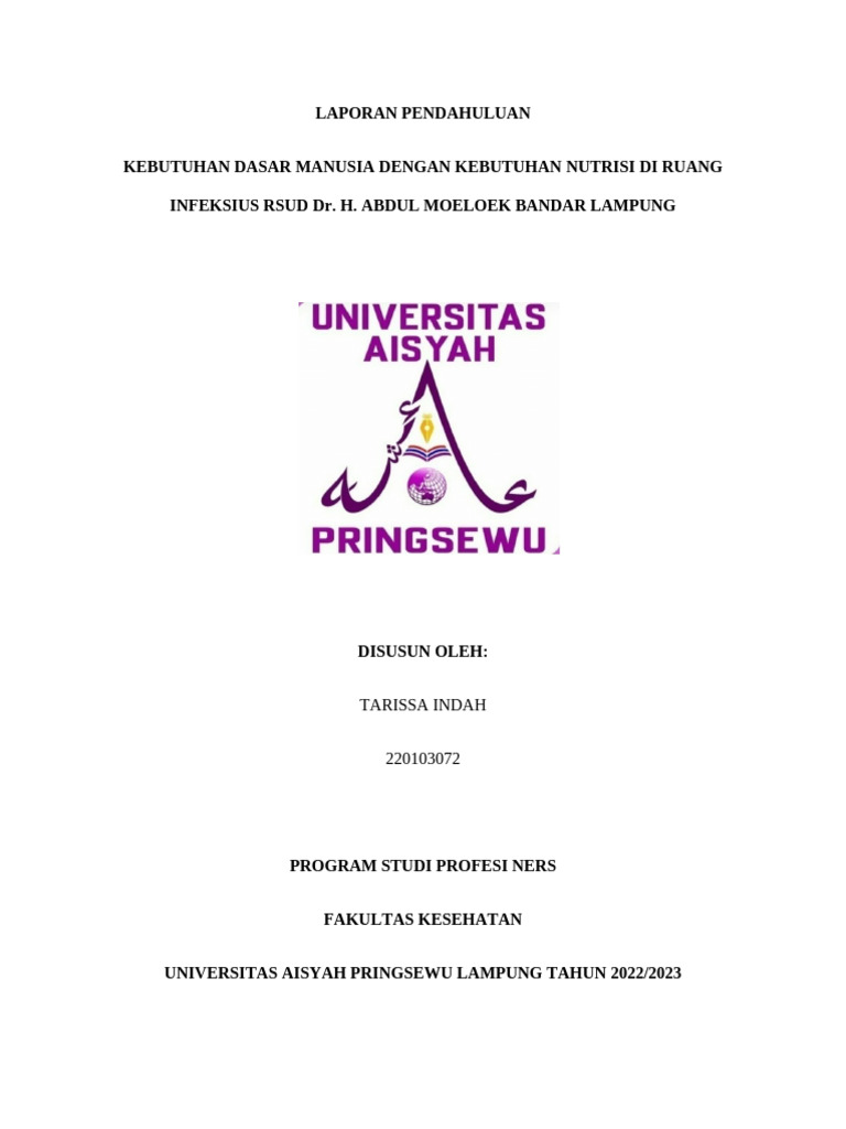 LP Nutrisi Tarissa | PDF