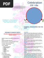 Caleb Chinyadza Tombstone Unveiling Program | PDF