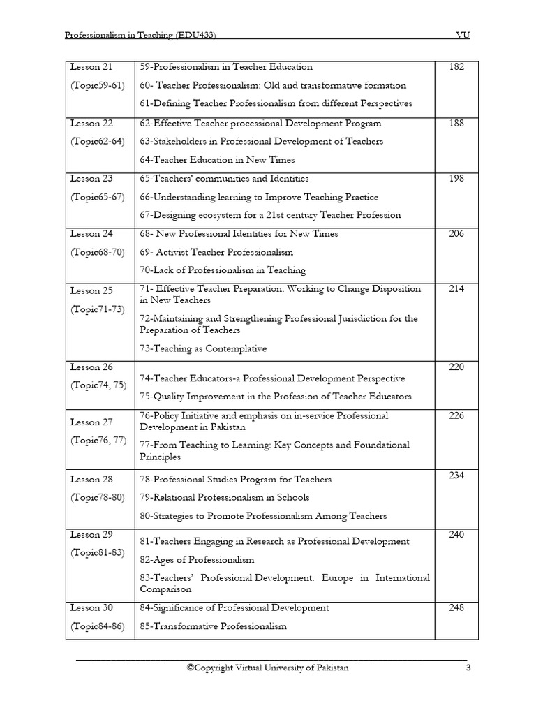 EDU433 Final Term Highlighted Handout Lessons 23-45 (Topics 65-150) | PDF | Teachers | Learning