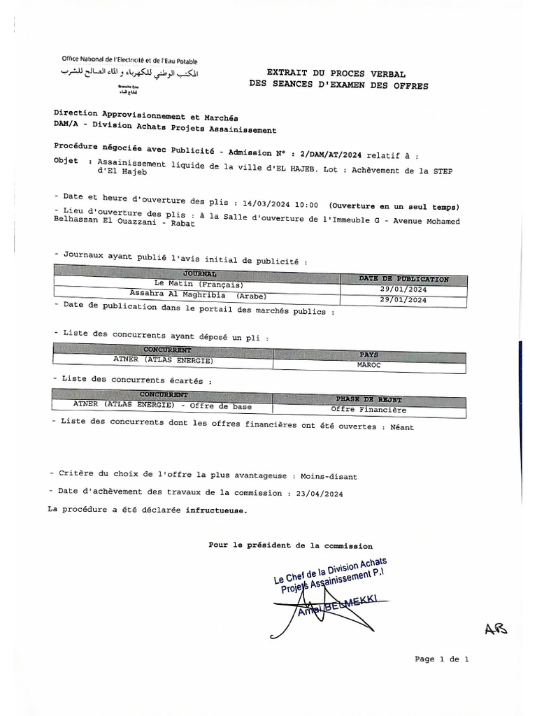 2-24 Extrait de PV | PDF