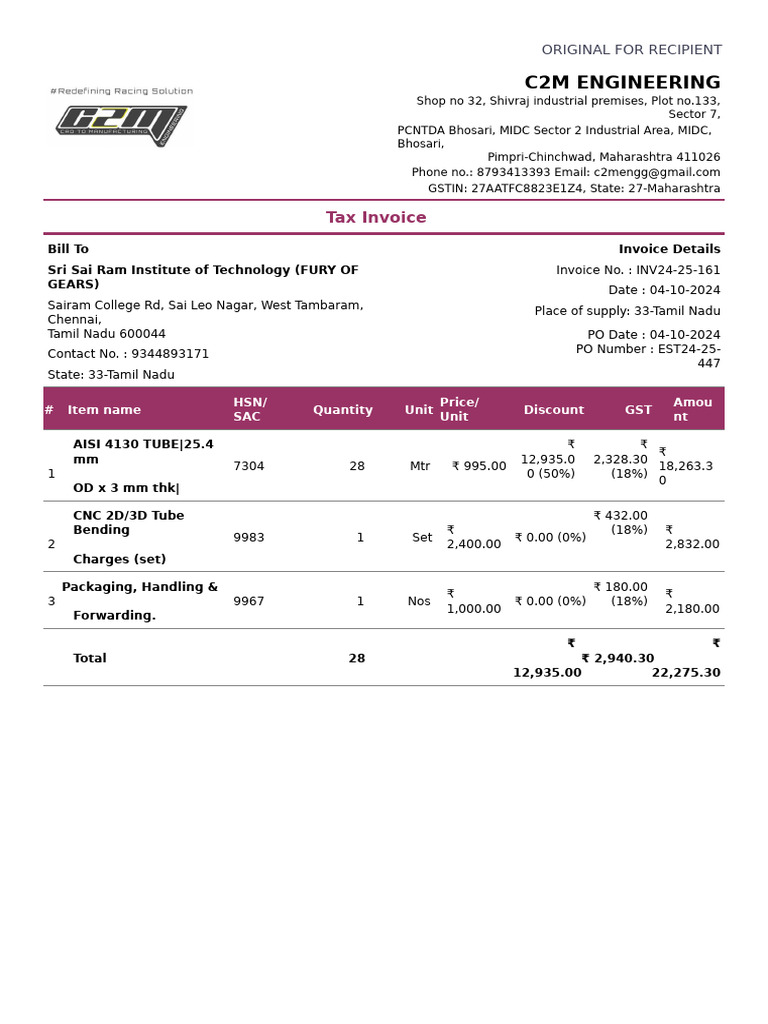 Vyapar Print 04 10 2024 12 10 06 ORIGINAL | PDF | Taxation | Government ...