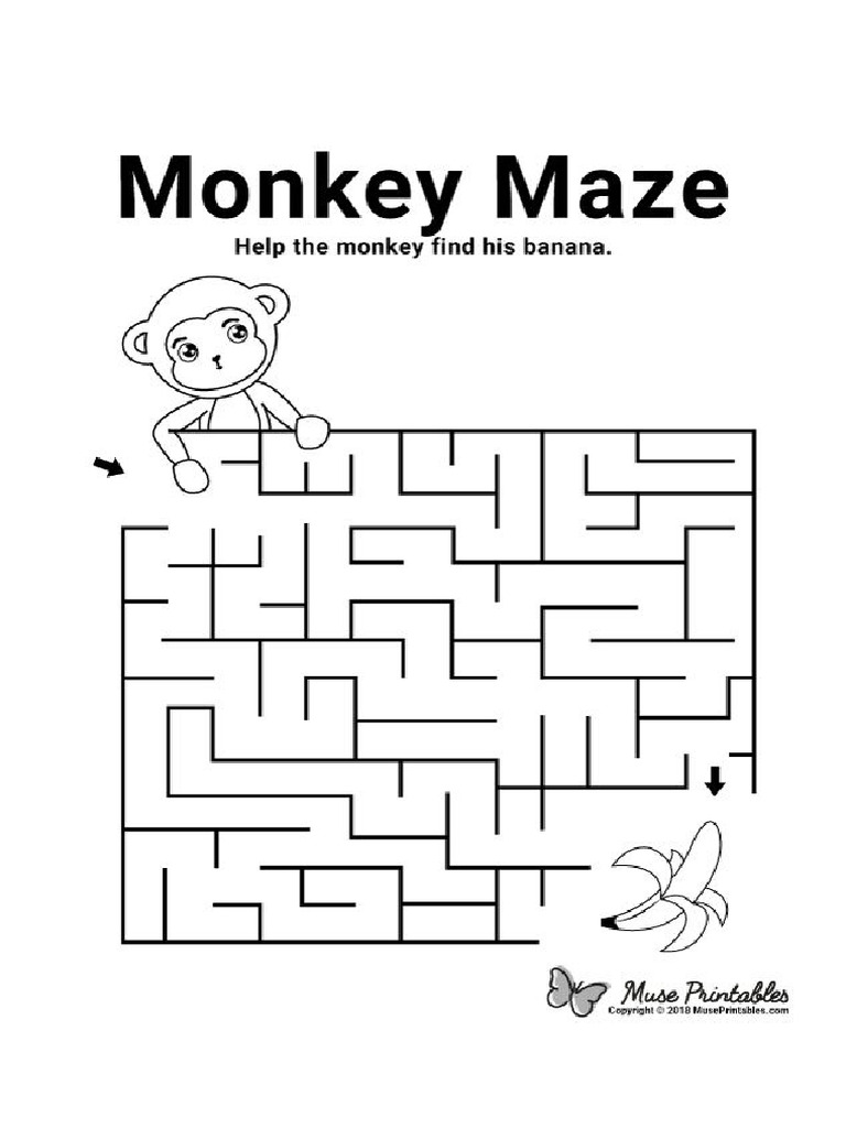 Monkey Maze Activity | PDF