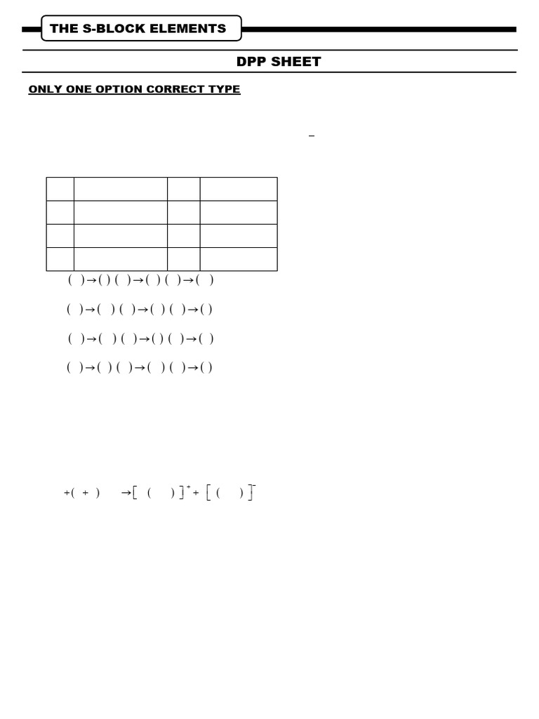 The S-Block Elements 13-6-22 Final | PDF | Hydroxide | Calcium