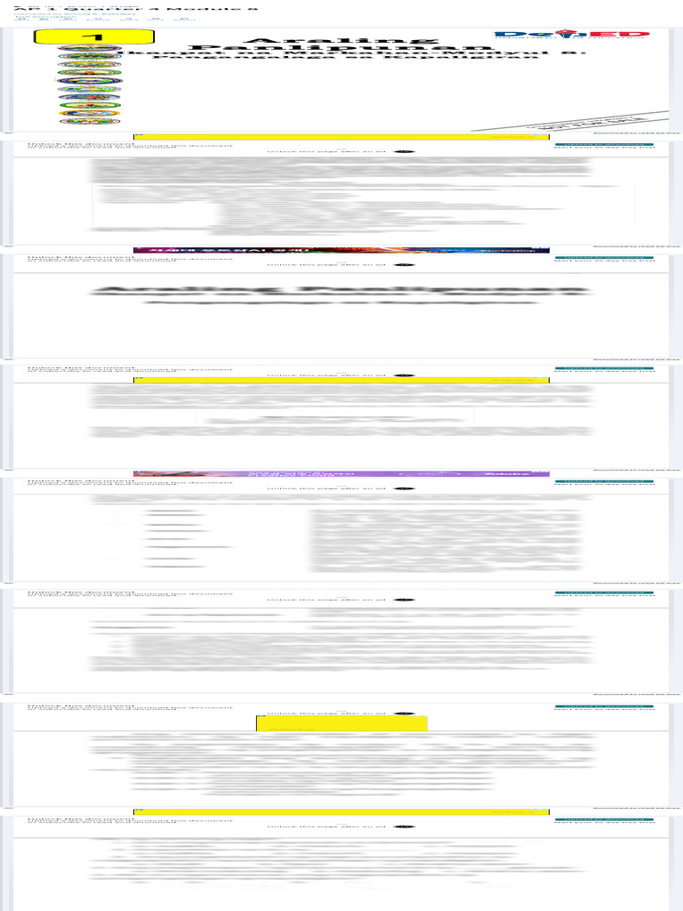 AP 1 Quarter 4 Module 8 PDF | PDF