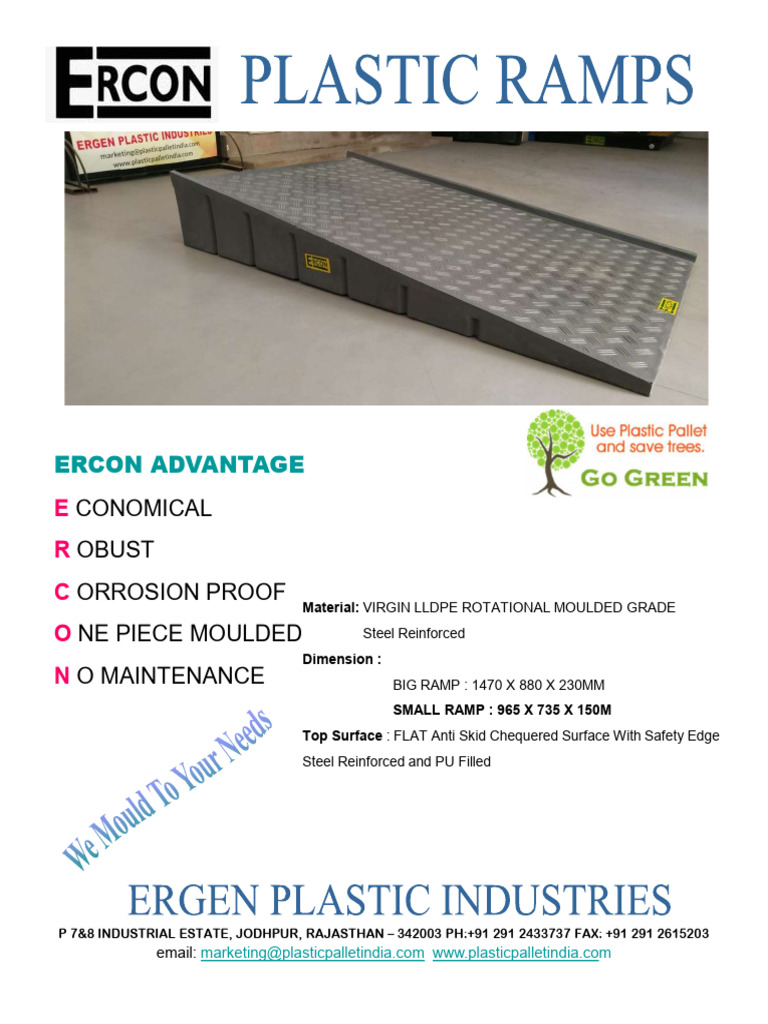 Steel Reinforced LLDPE Ramps | PDF