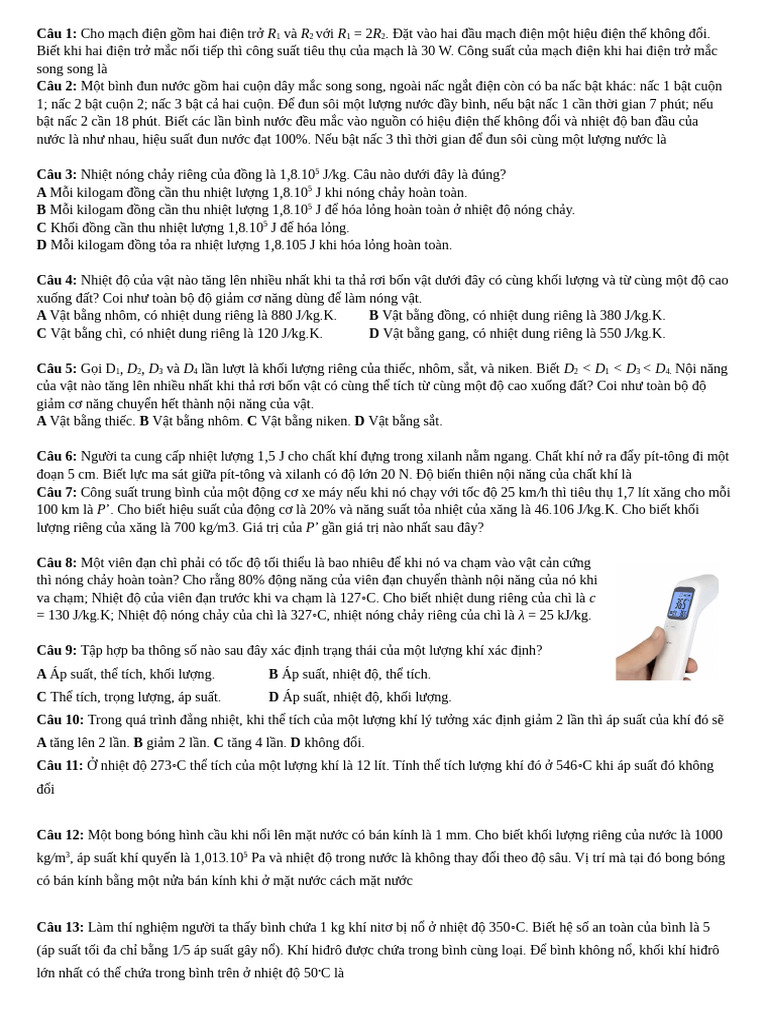 De On Tong Hop 2 | PDF