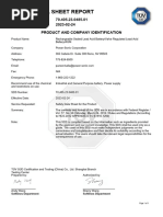 MSDS Un2800 | PDF | Dangerous Goods | Firefighting