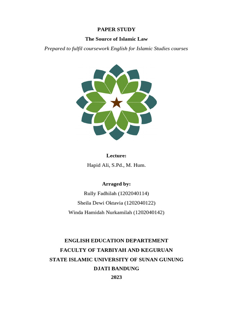 FINAL DRAFT Group1 - English For Islamic Studies | PDF | Hadith | Quran