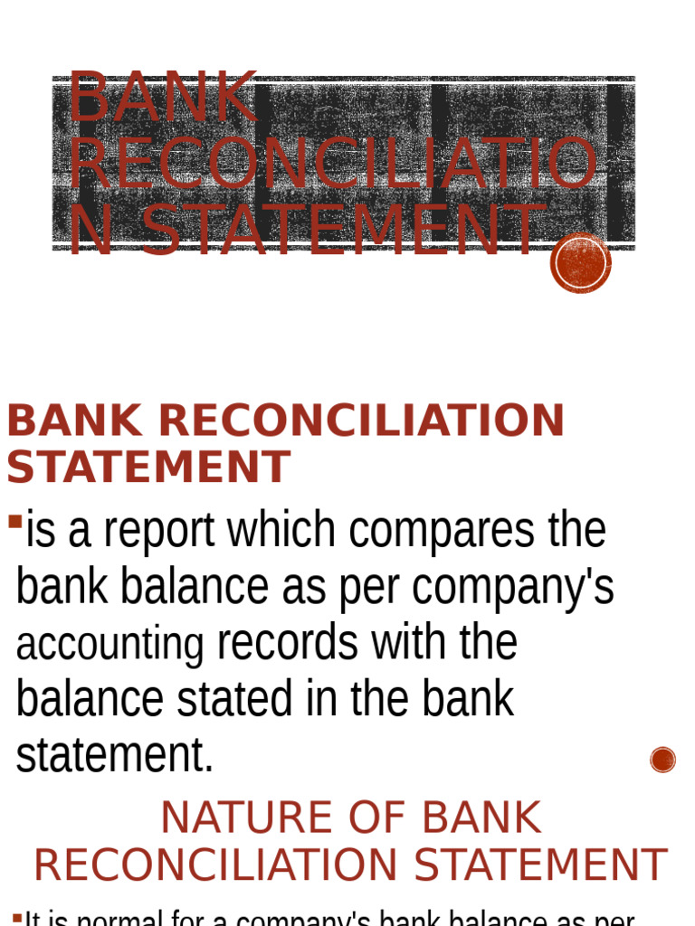 Bank Reconciliation Statement Guide | PDF | Banks | Bookkeeping