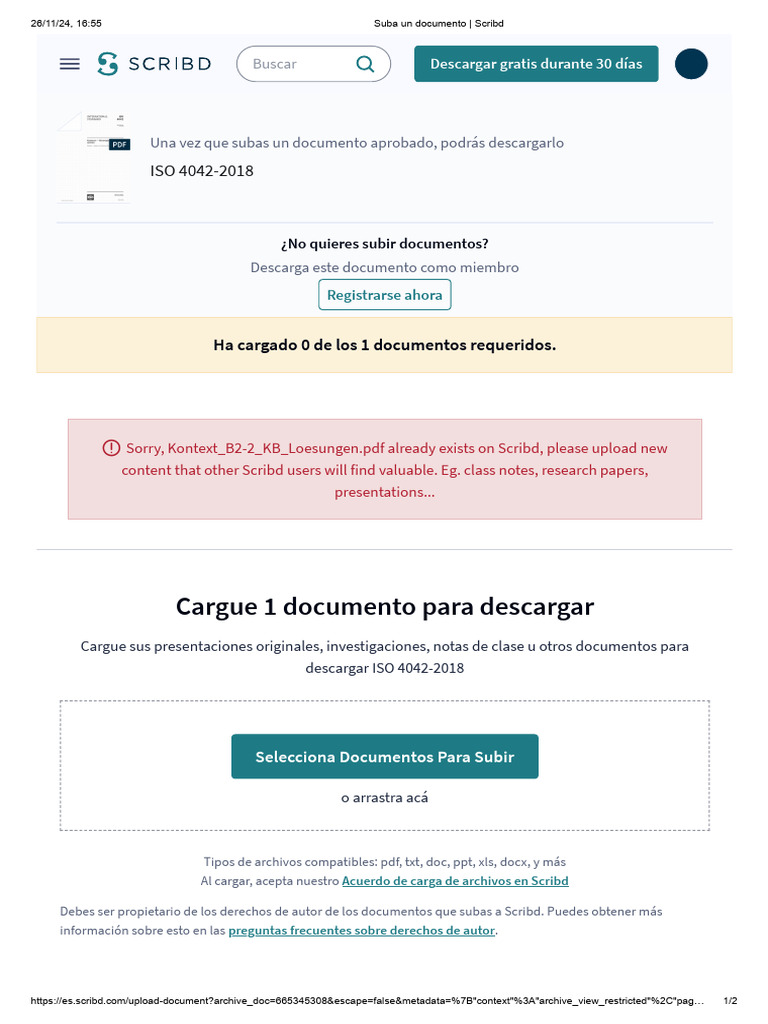 Suba Un Documento - Scribd | PDF | Scribd