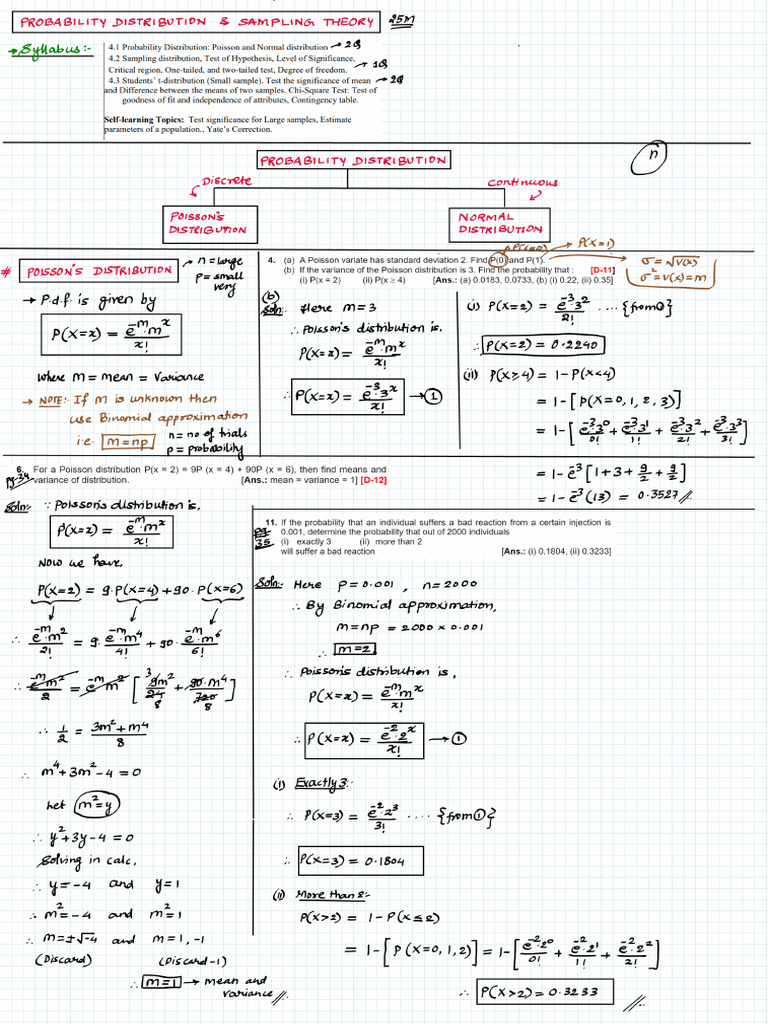 Probability Lec-I and II | PDF