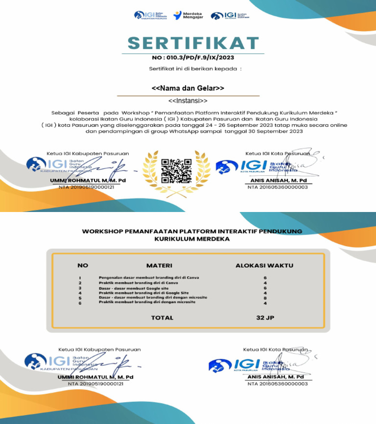 Sertifikat Igi 0923 | PDF