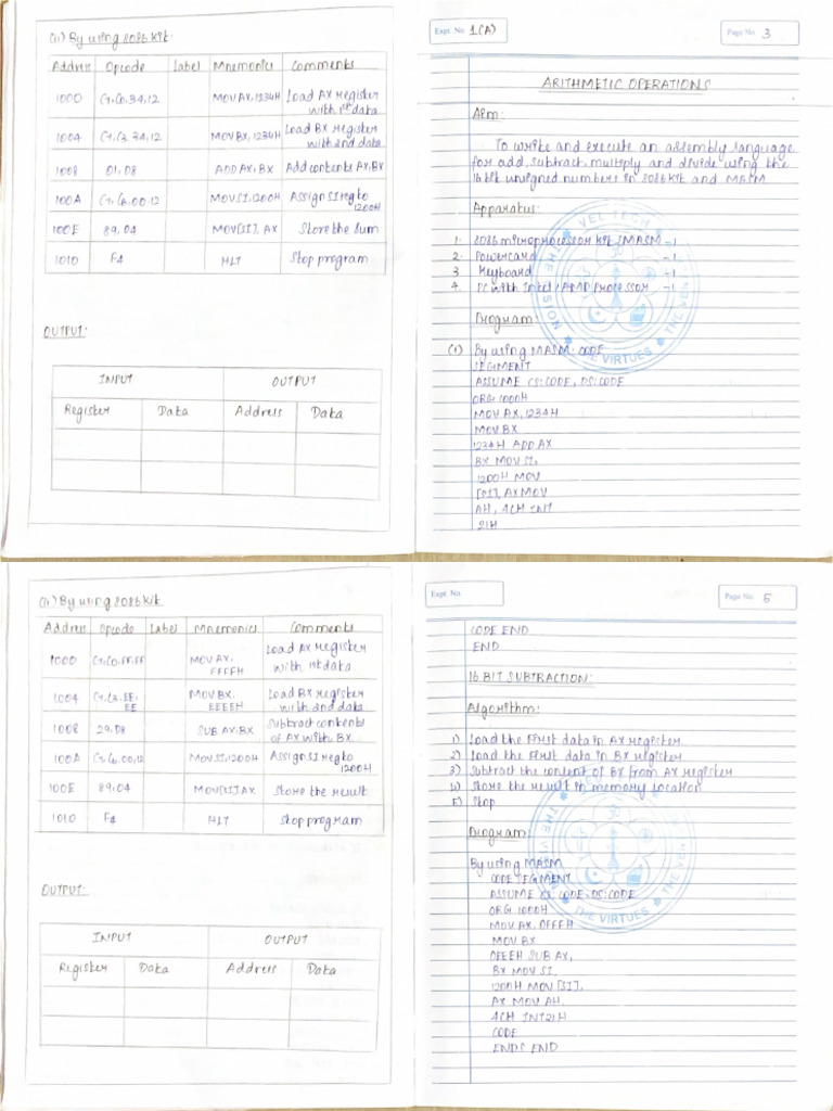 MPMC Record 1-3 | PDF