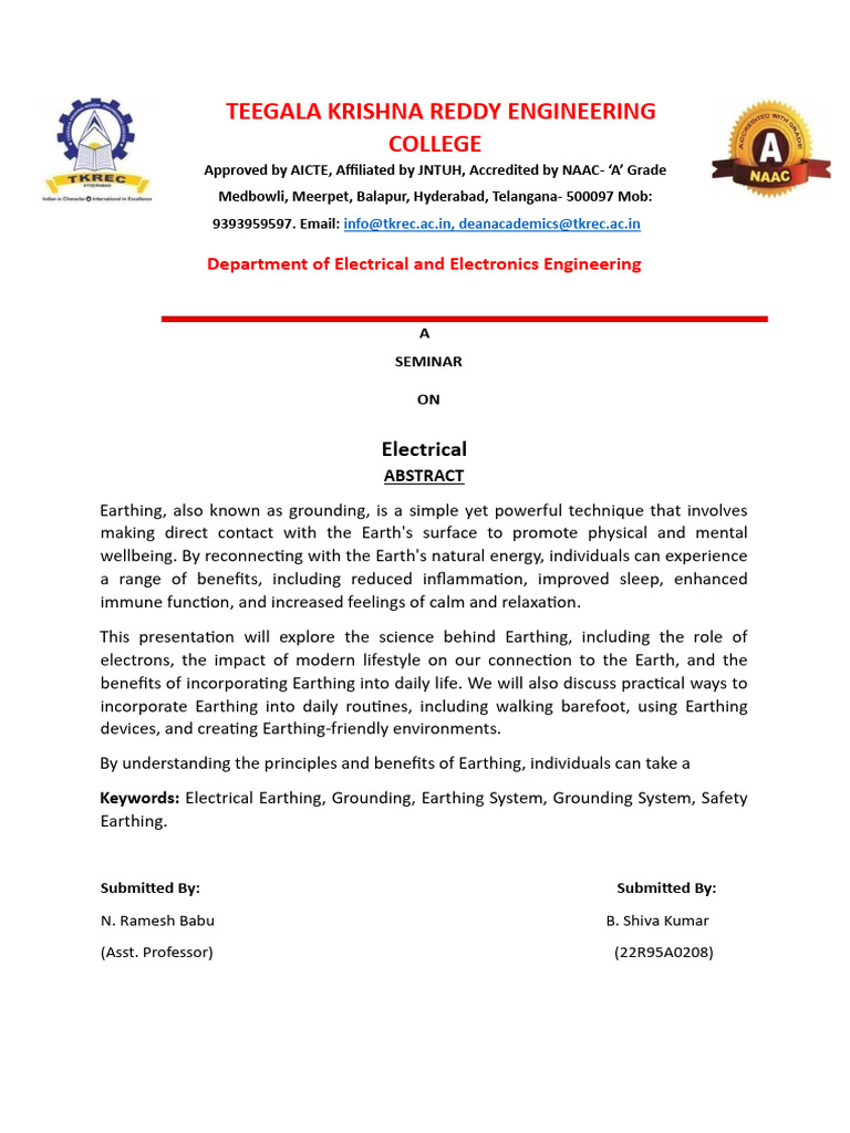 Repor of Shiv Electrical | PDF