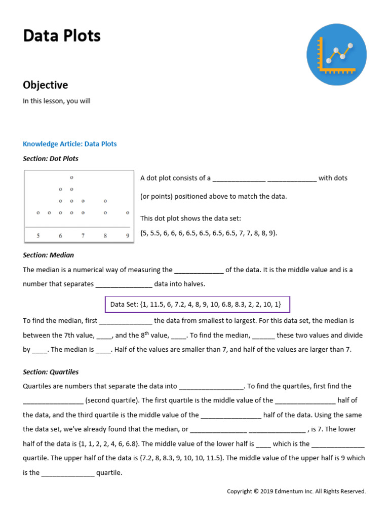 Finding the Median in Dot Plots | PDF | Histogram