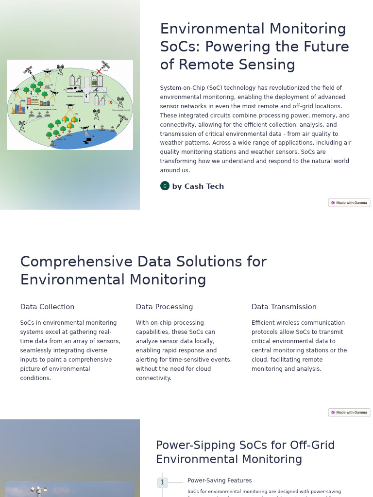 Environmental Monitoring SoCs Powering The Future of Remote Sensing ...