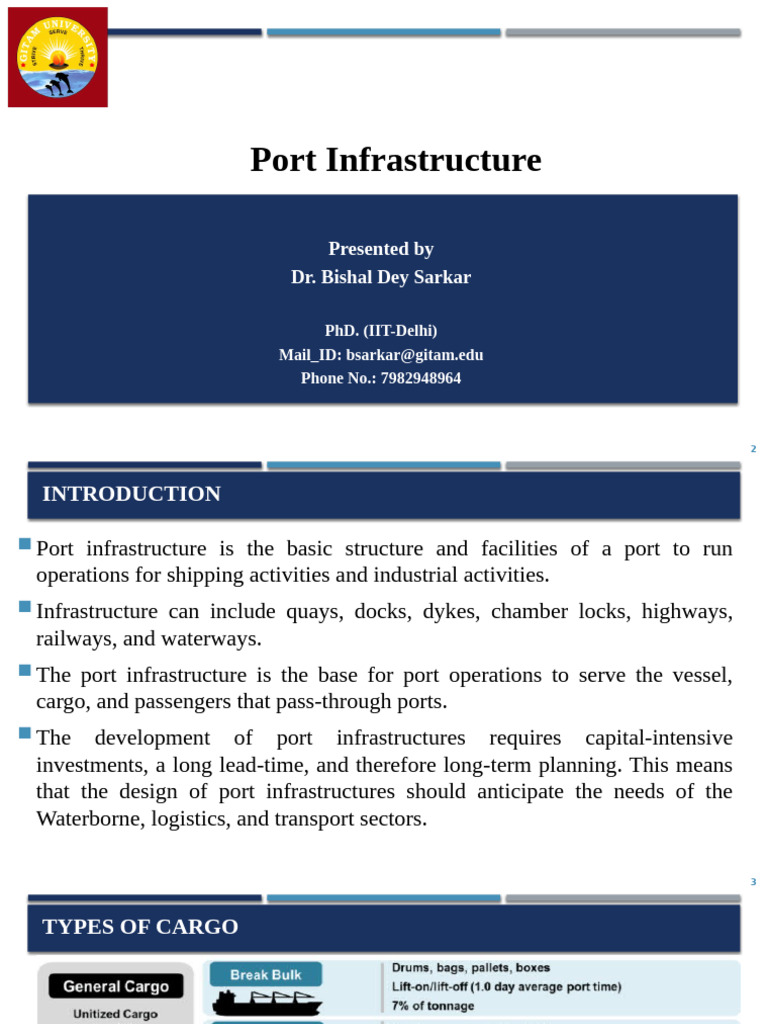 L3 - Physical Infrstructure of Port | PDF | Cargo | Port