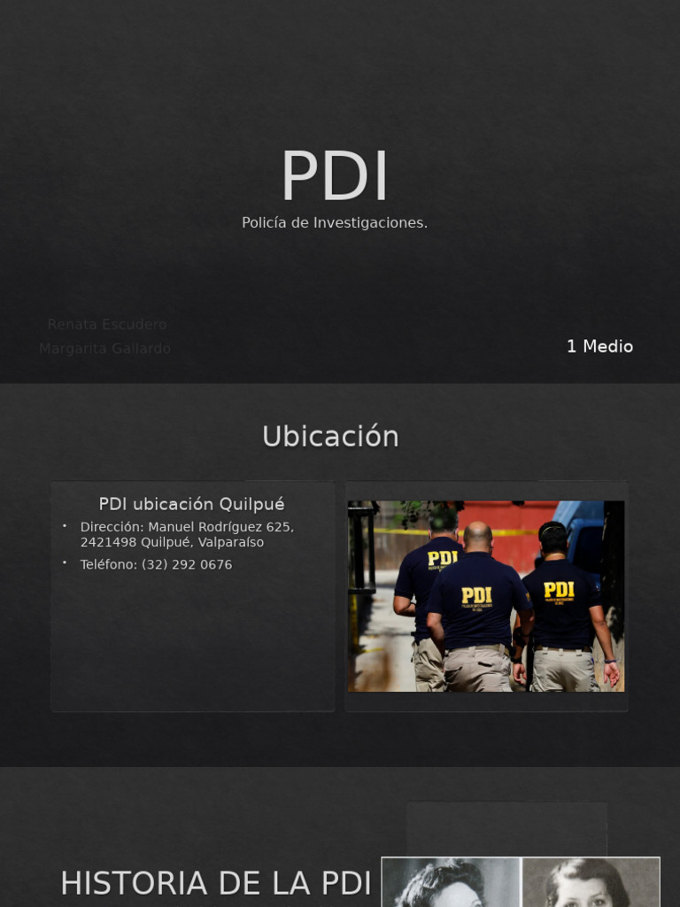 Pdi 1 Medio | PDF | Policía | Crímenes