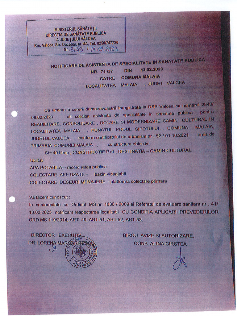 2.2.aviz Isu, DSP, Sanatate | PDF