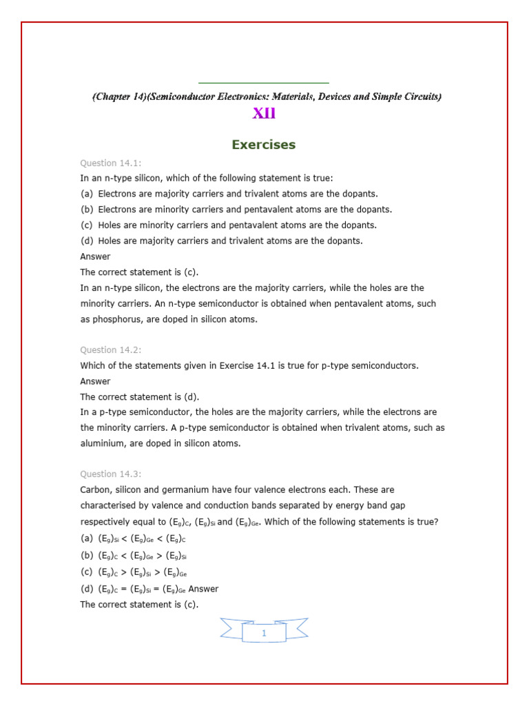 Semiconductor Electronics | PDF | P–N Junction | Doping (Semiconductor)