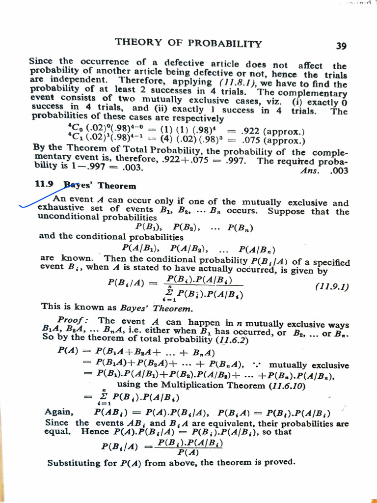 #1 Bayes - Expectation - Binomial Etc | PDF | Expected Value | Probability Distribution