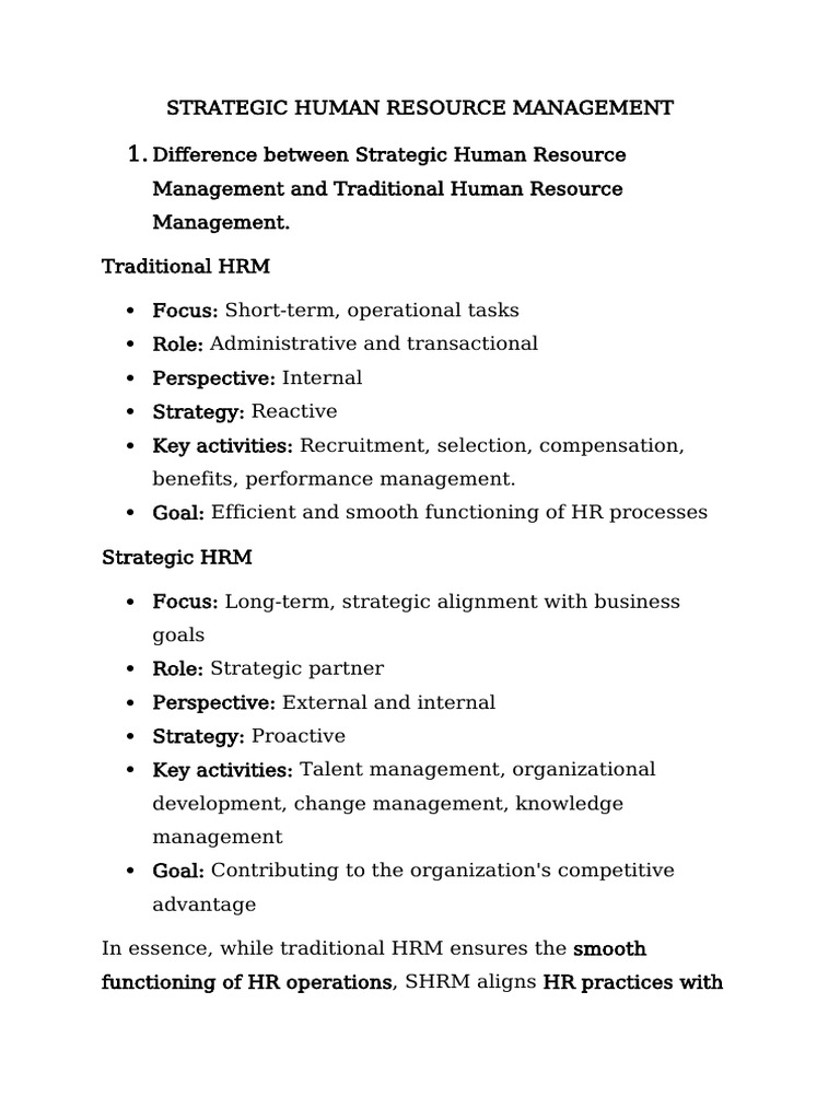 Strategic HRM for Business Leaders | PDF | Human Resource Management ...