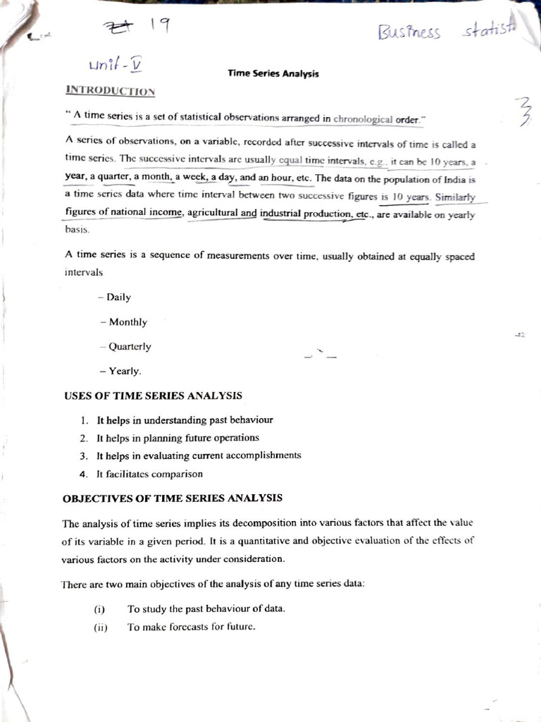 Unit5 Time Series Analysis Min | PDF