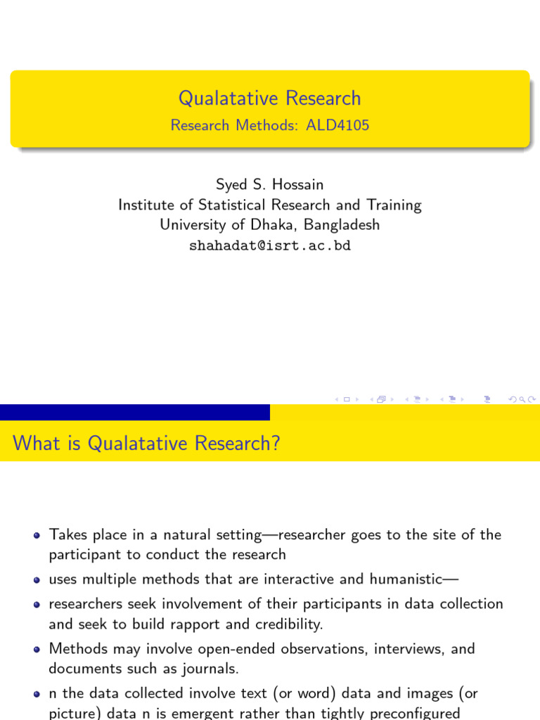 Research Methods(Qualitative Research) | PDF | Focus Group ...