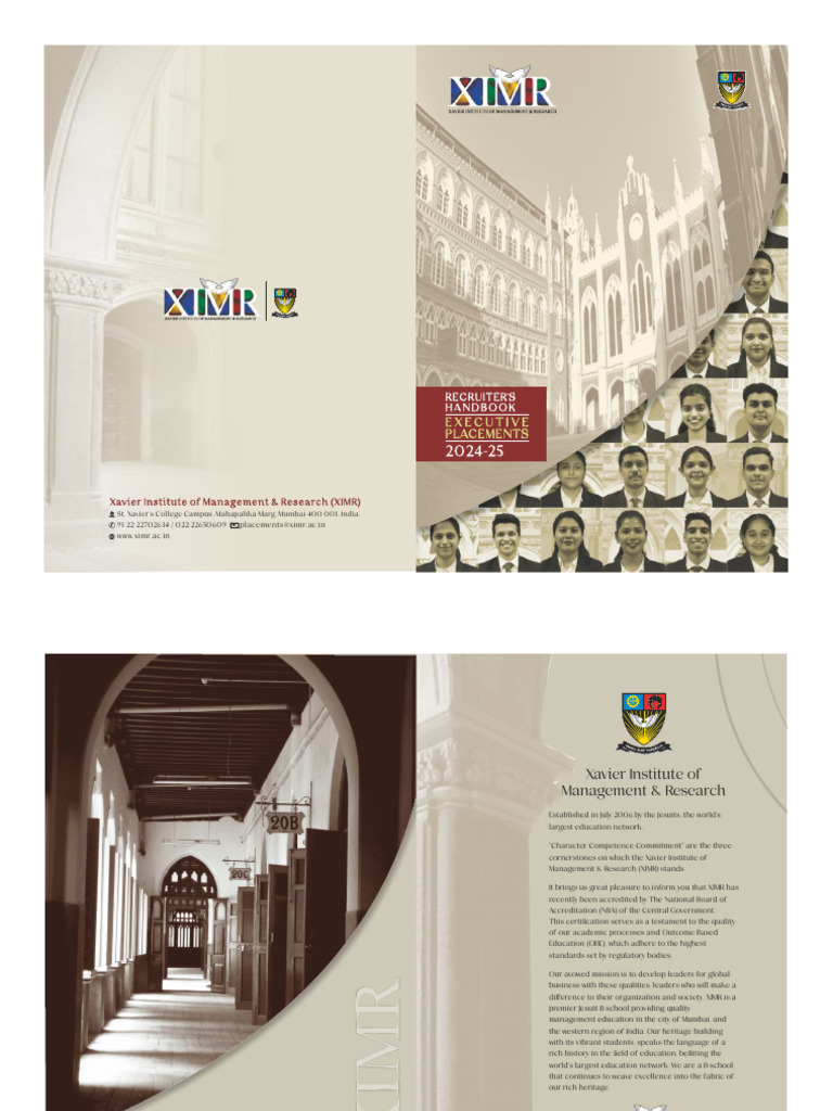 XIMR Placement Brochure 2023-2025 | PDF | Brand | Economies