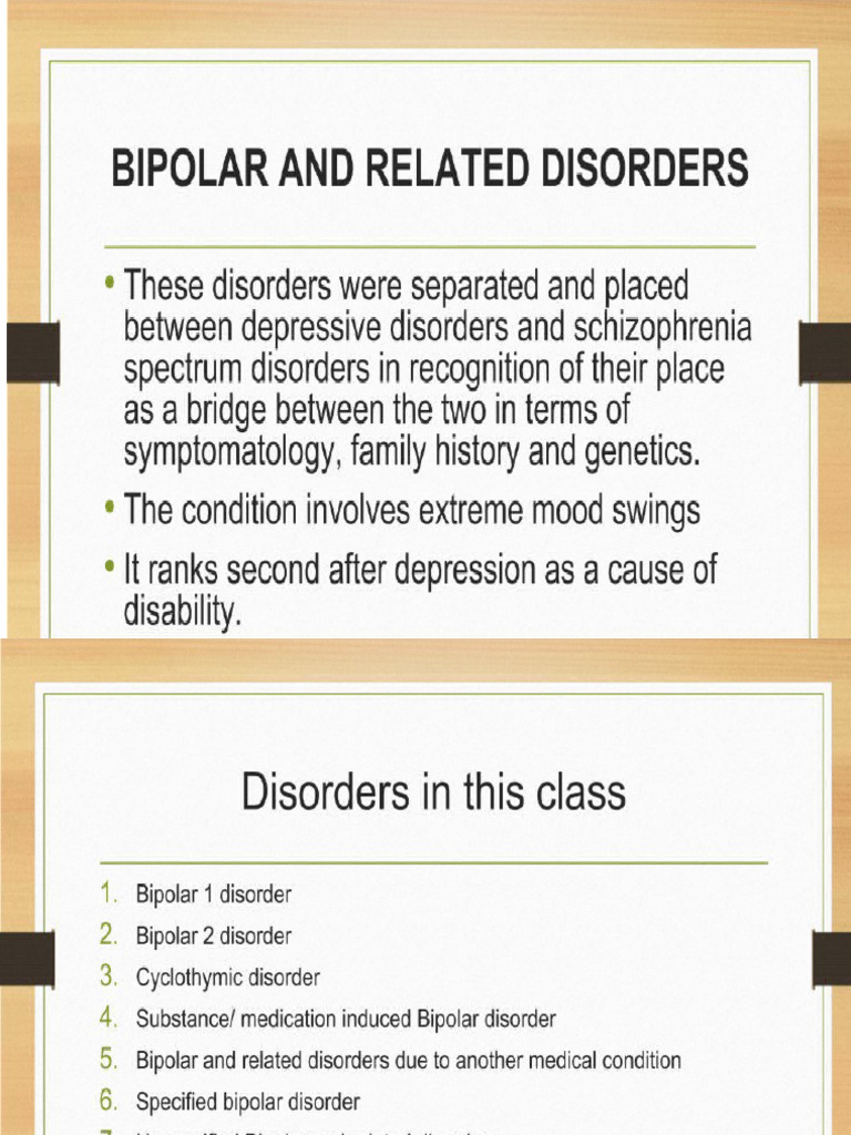 Bipolar and Related Disorders | PDF