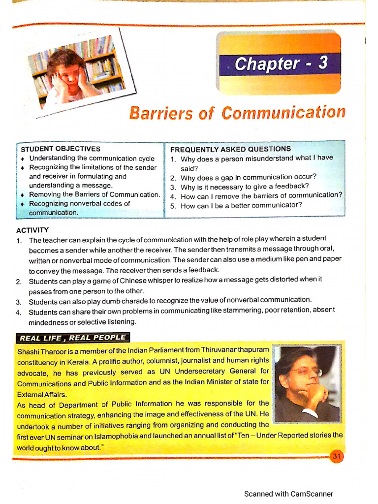 Chapter 3 Barriers of Communication | PDF