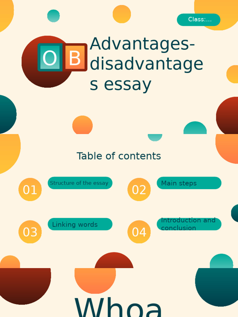 Advantages and Disadvantages Essay Guide | PDF | Educational Technology ...