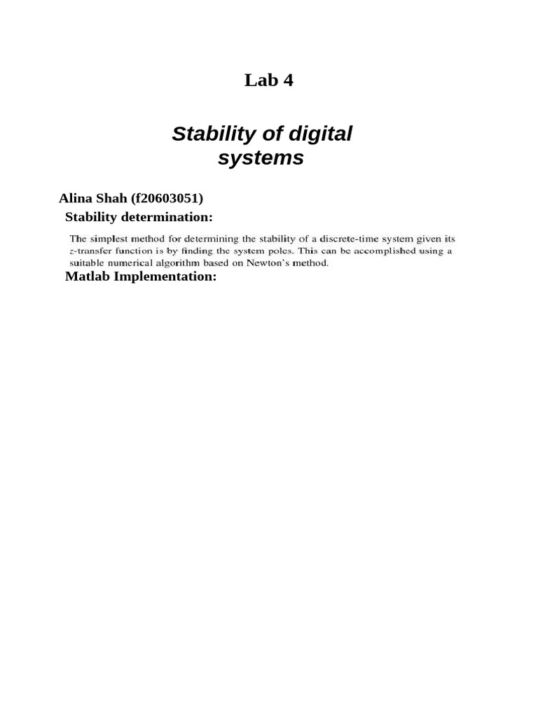 Alina Shah Dcs Lab 4 | PDF | Applied Mathematics