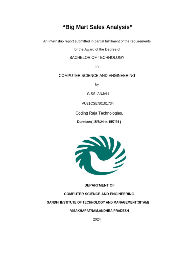 Internship Doc(a1) | PDF | Machine Learning | Dependent And Independent Variables