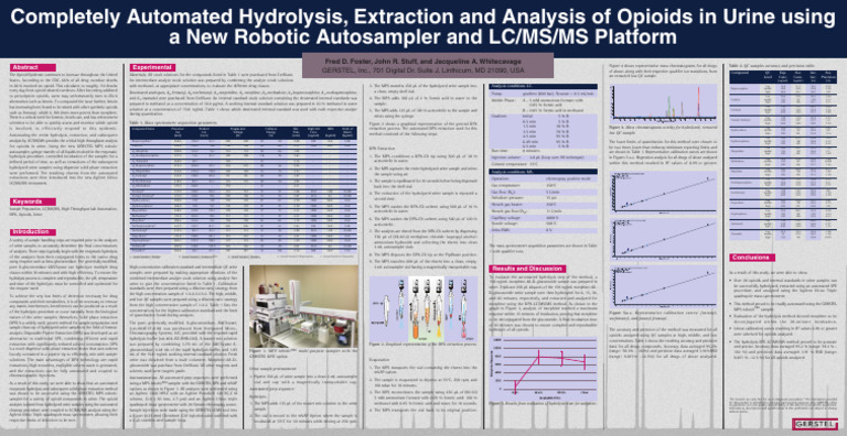Folleto Hidrolisis en Orina Identificacion de Opioides CGMSD | PDF | Fentanyl | Liquid ...
