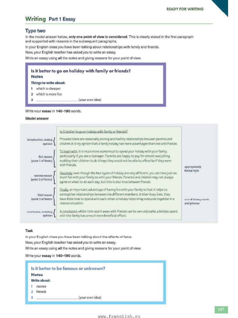 B2 Writing Reference Ready For First New Edition | PDF