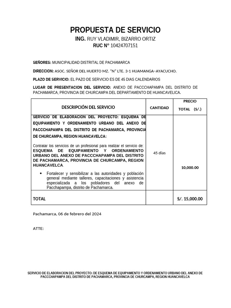 Ficha Tecnica - TDR | PDF