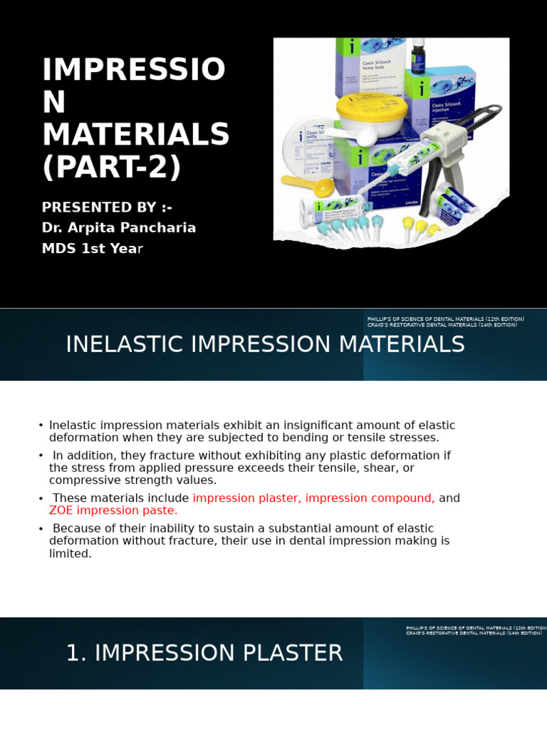 Impression Materials - Part 2 | PDF | Dental Material | Elasticity (Physics)